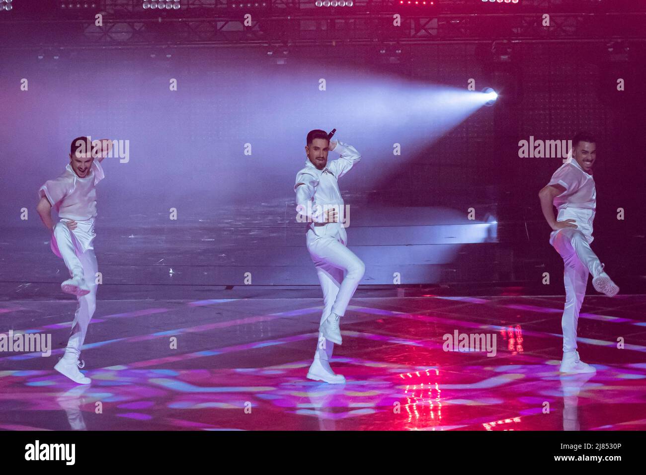 Michael Ben David for Israel performs during 2nd demi-final of ...