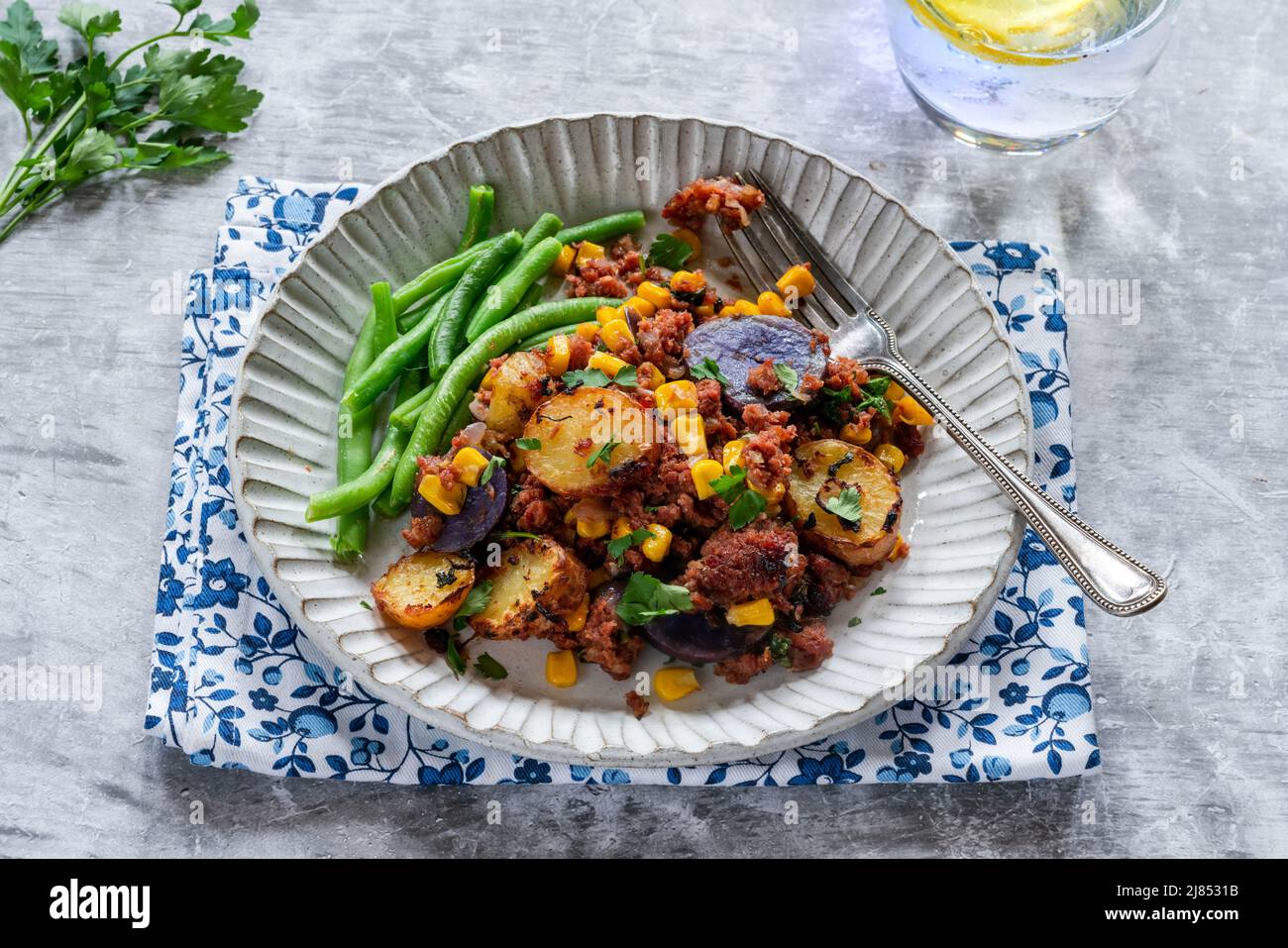 Corned beef hash green hi-res stock photography and images - Alamy