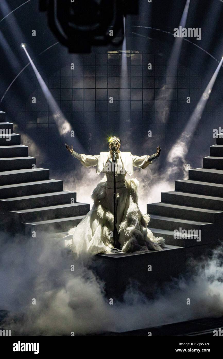 Sheldon Riley for Australia performs during 2nd demi-final of ...