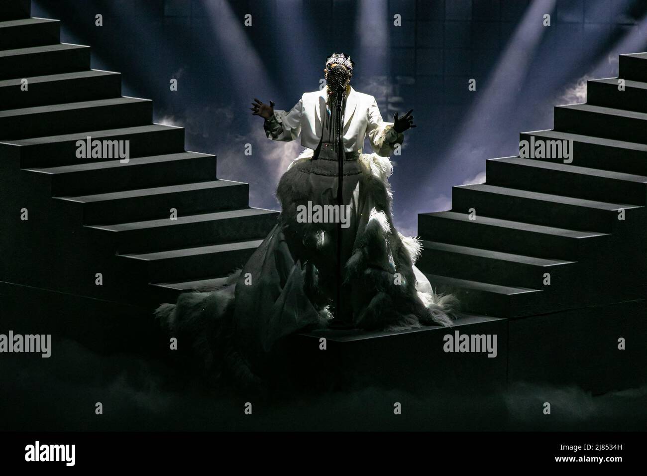 Sheldon Riley for Australia performs during 2nd demi-final of ...