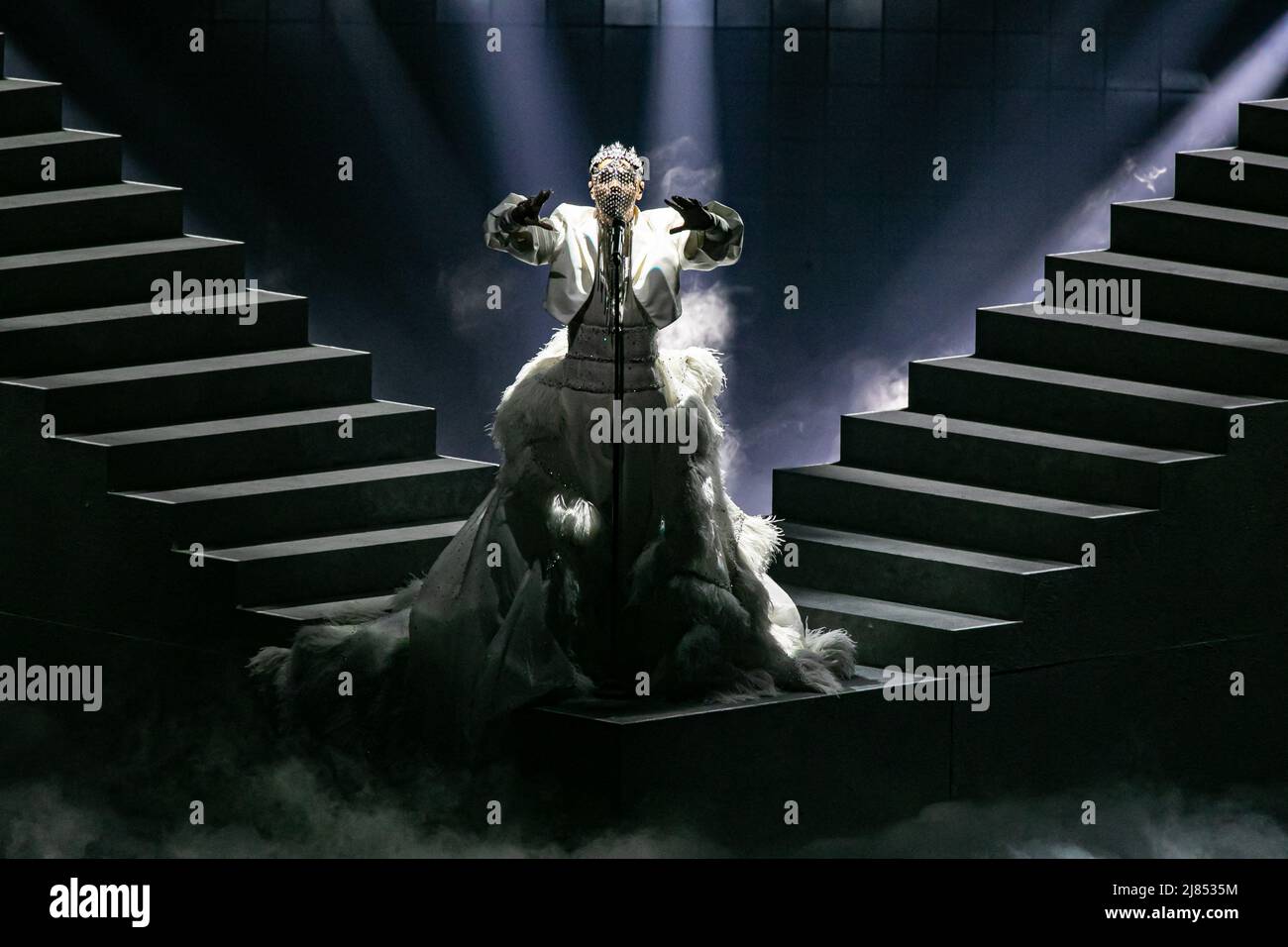 Sheldon Riley for Australia performs during 2nd demi-final of ...