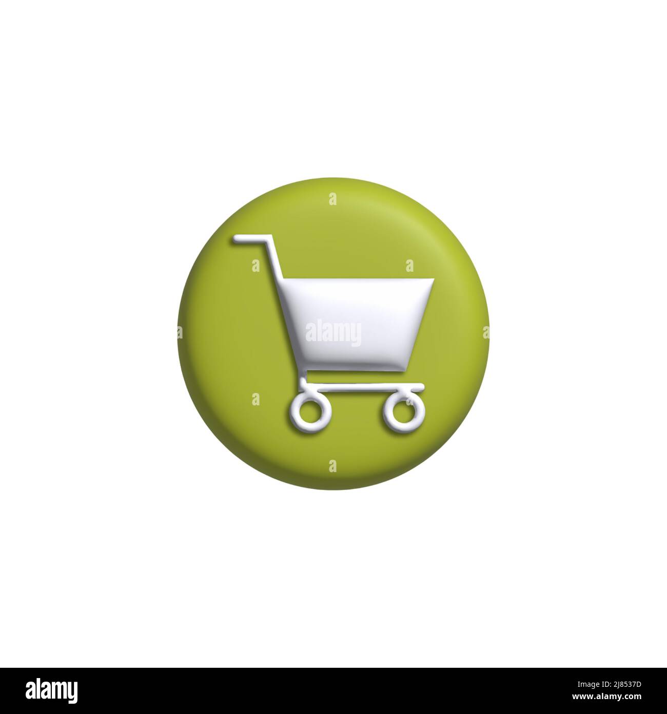 illustration of the trolley icon 3d rendering. Cartoon minimalistic ...