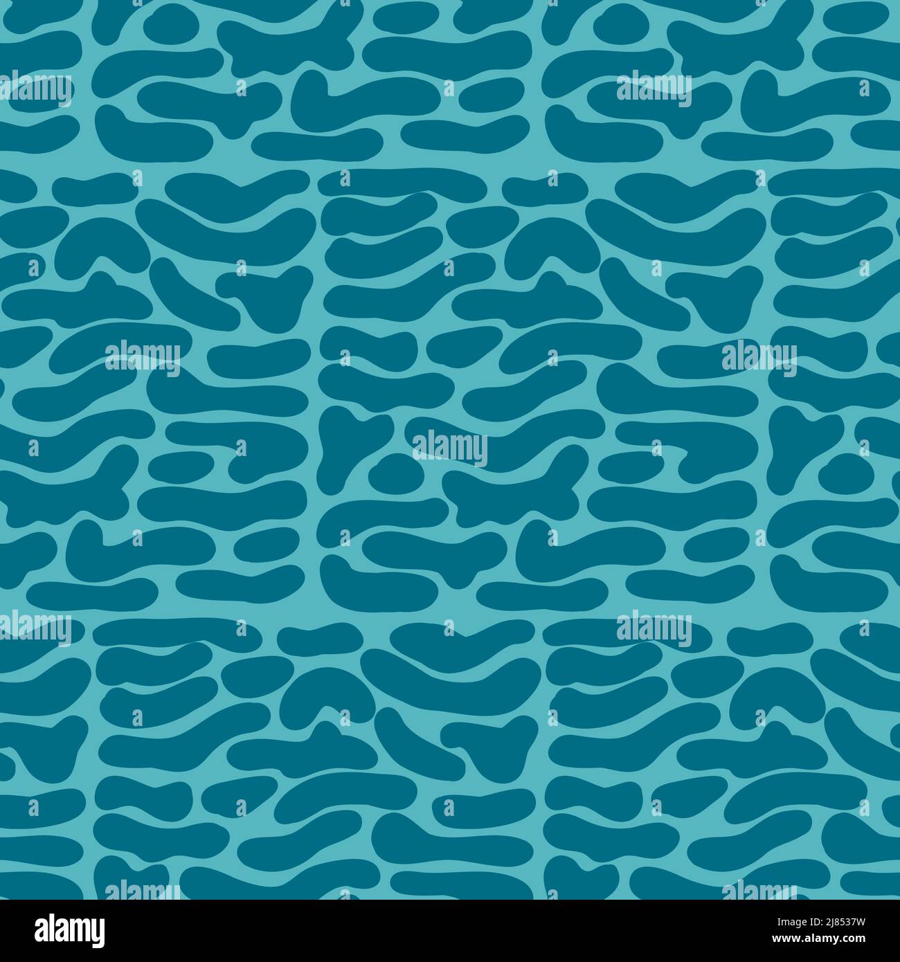 Abstract seamless pattern blue color, bright saturated spot smeared ...