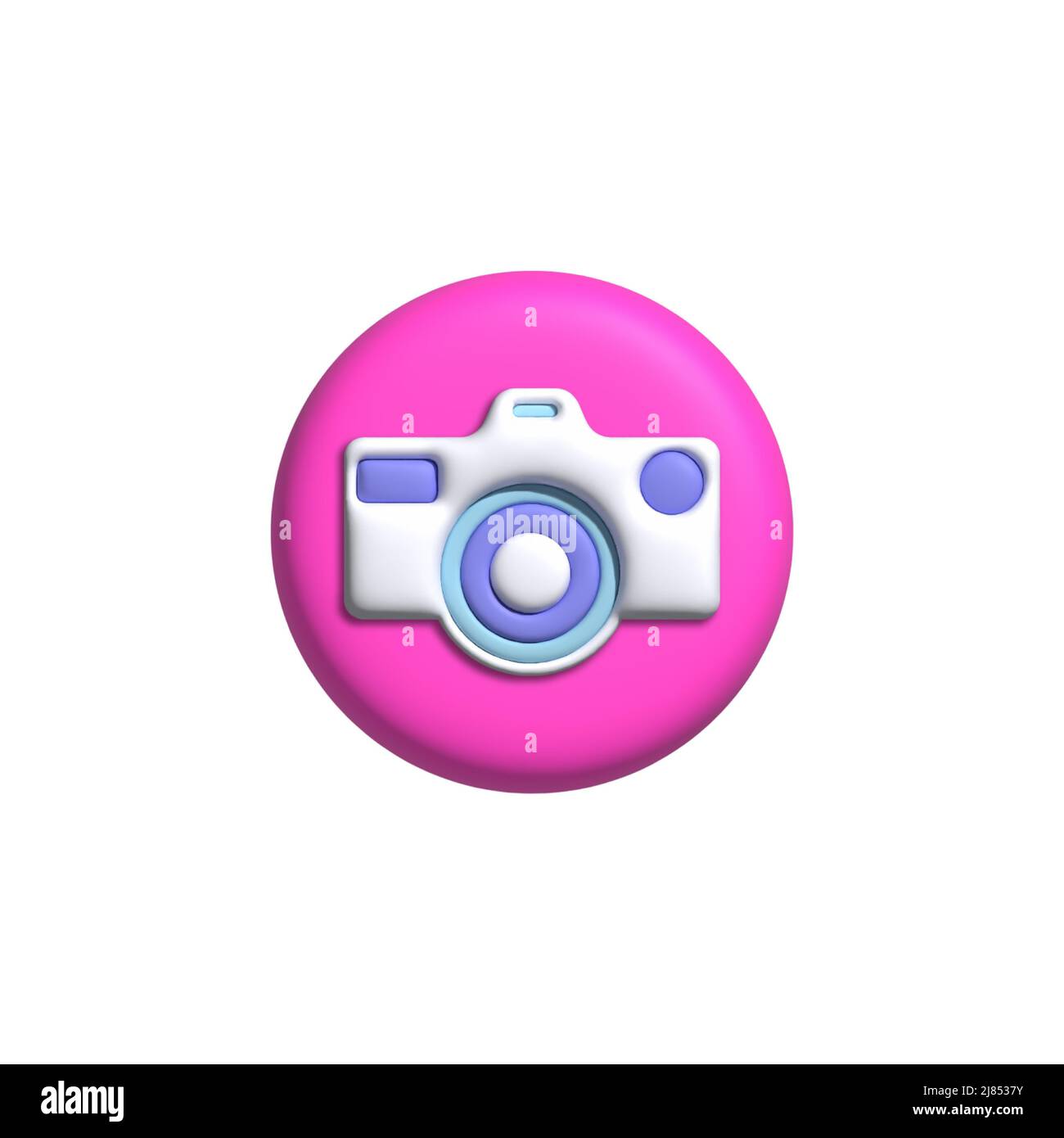 illustration of the camera icon 3d rendering. Cartoon minimalistic ...