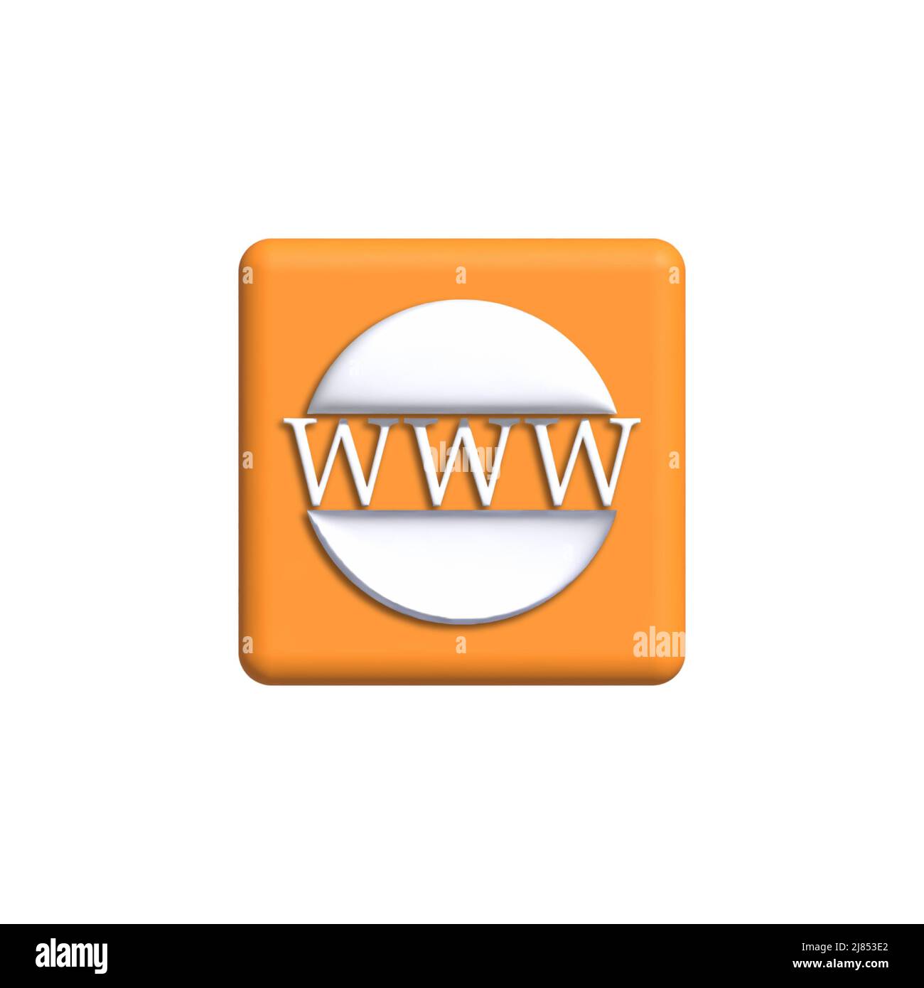 illustration of the web page icon 3d rendering. Cartoon minimalistic ...