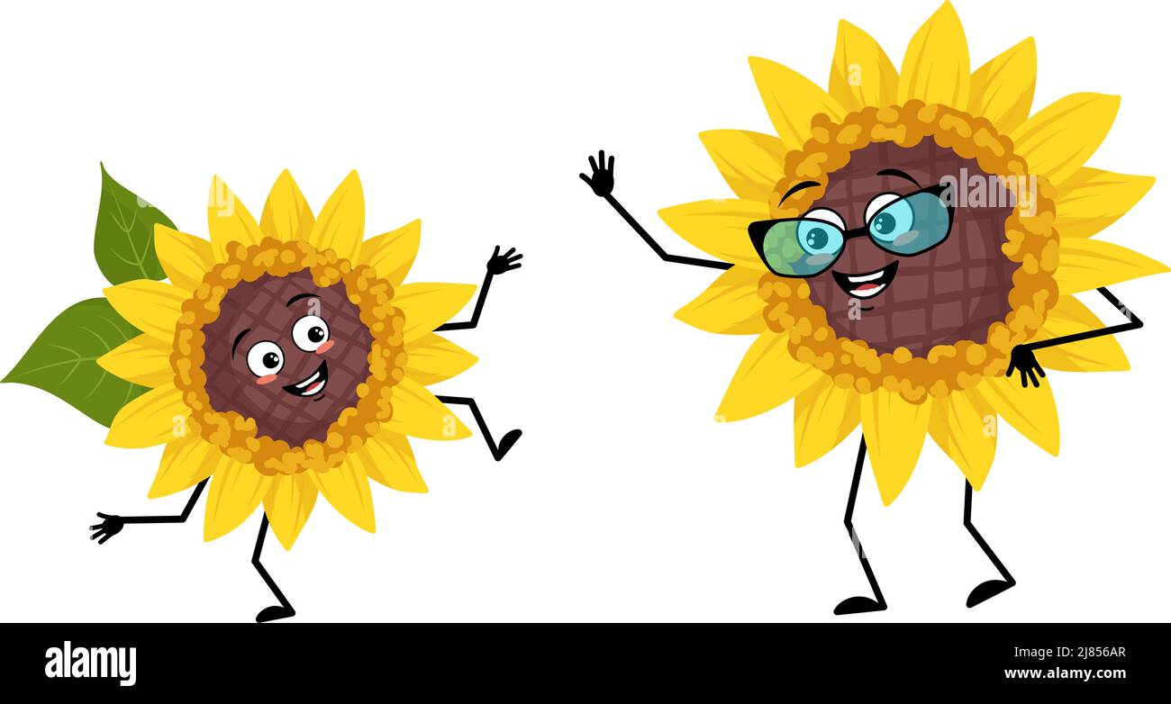 Smiley Sun And Flowers Clip Art Sunflower Emoji Clipart Faces / Summer