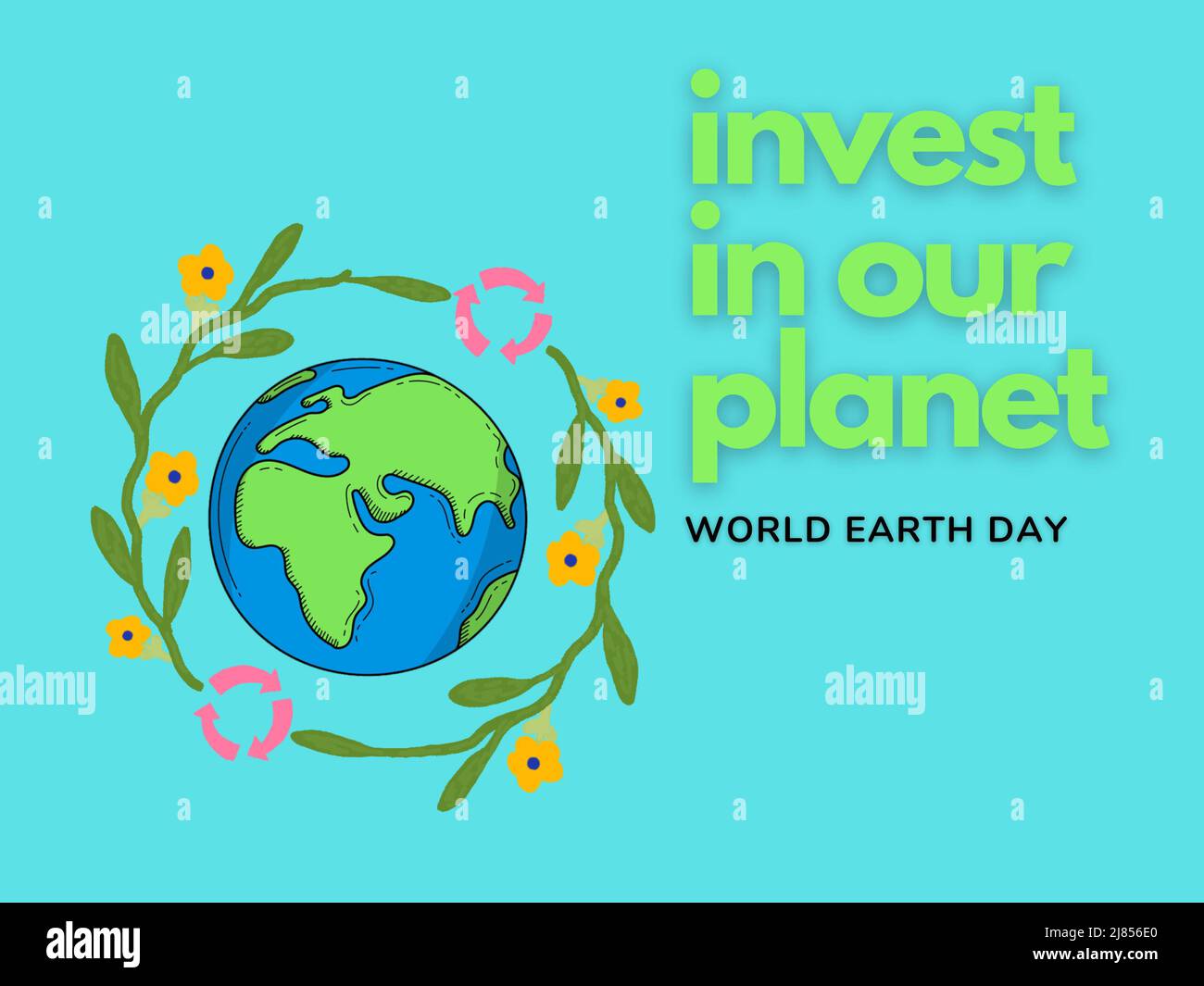 World Earth Day Thematic message theme say no to plastic no more space ...