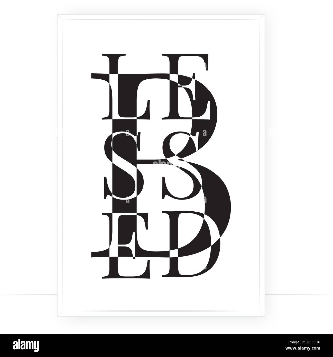 Blessed, vector. Scandinavian minimalist typographic poster design ...
