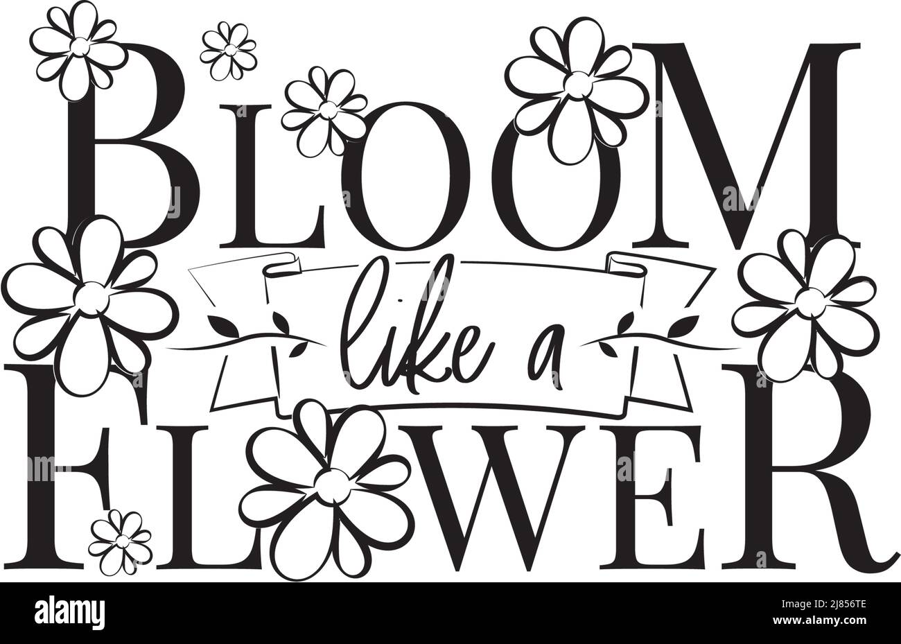 Flower Vector Quotes Vintage Floral Quote Template Vector