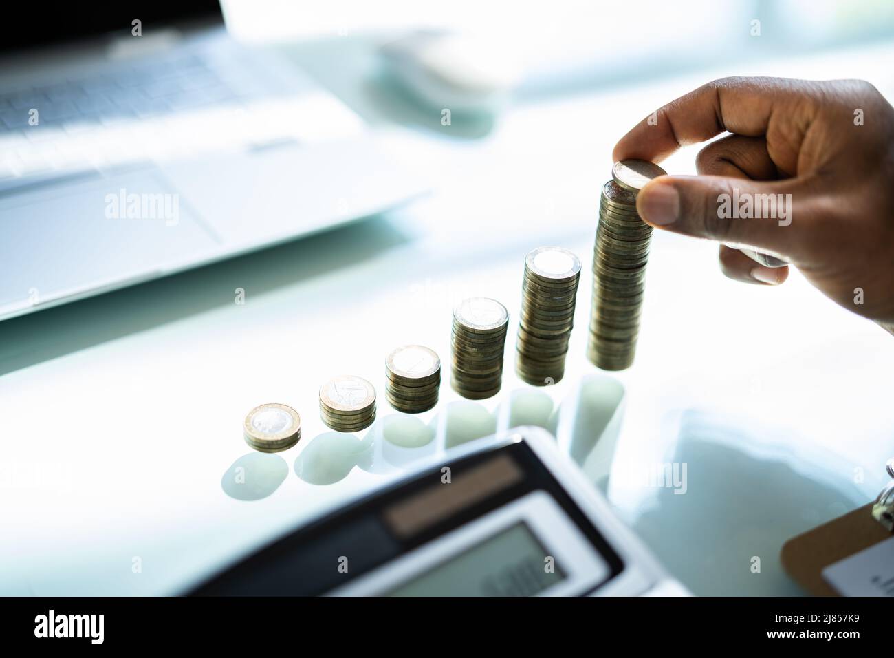 Insurance Business Growth Concept. Invested Money Increase Stock Photo ...