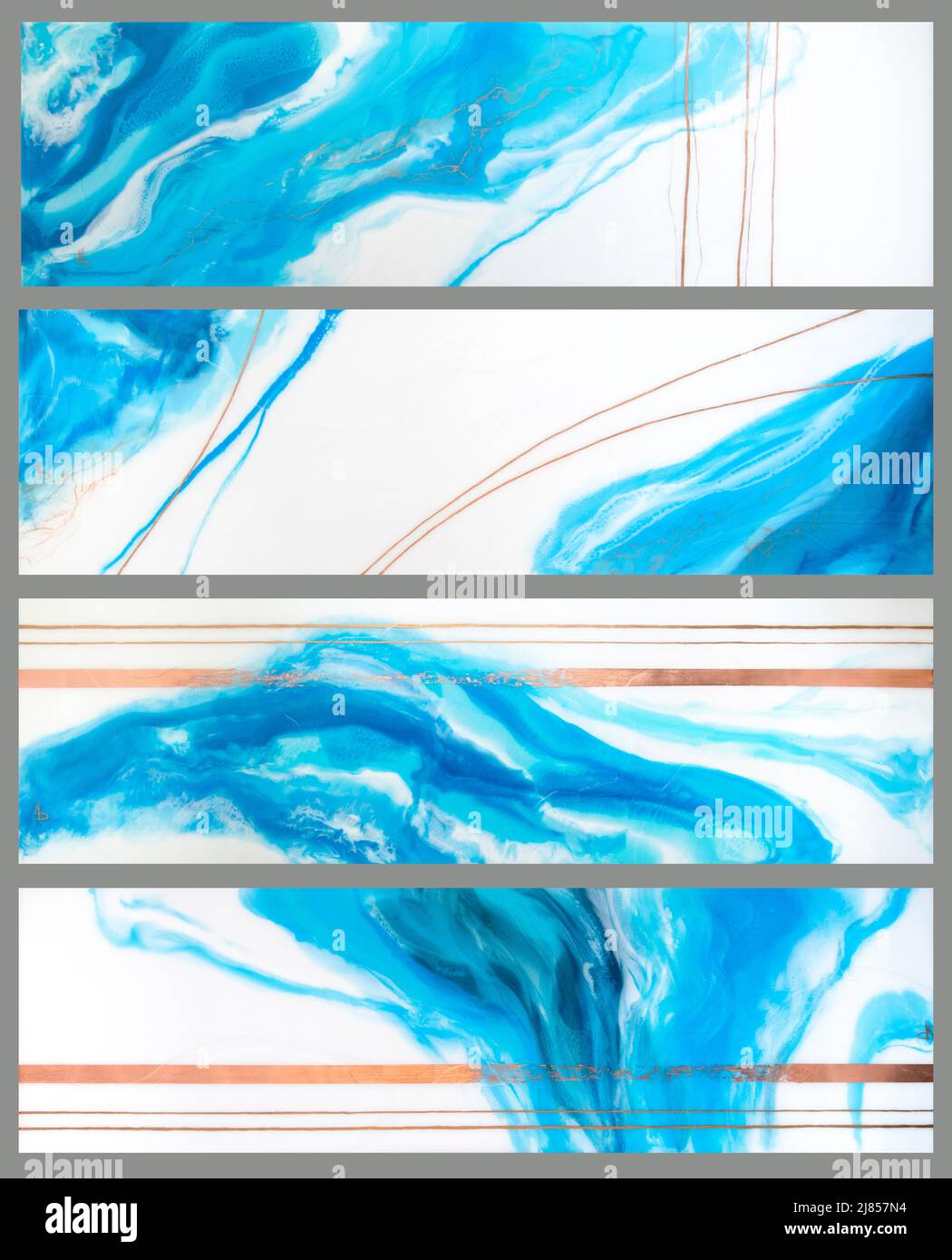 Part of original resin art epoxy resin painting. High quality details ...