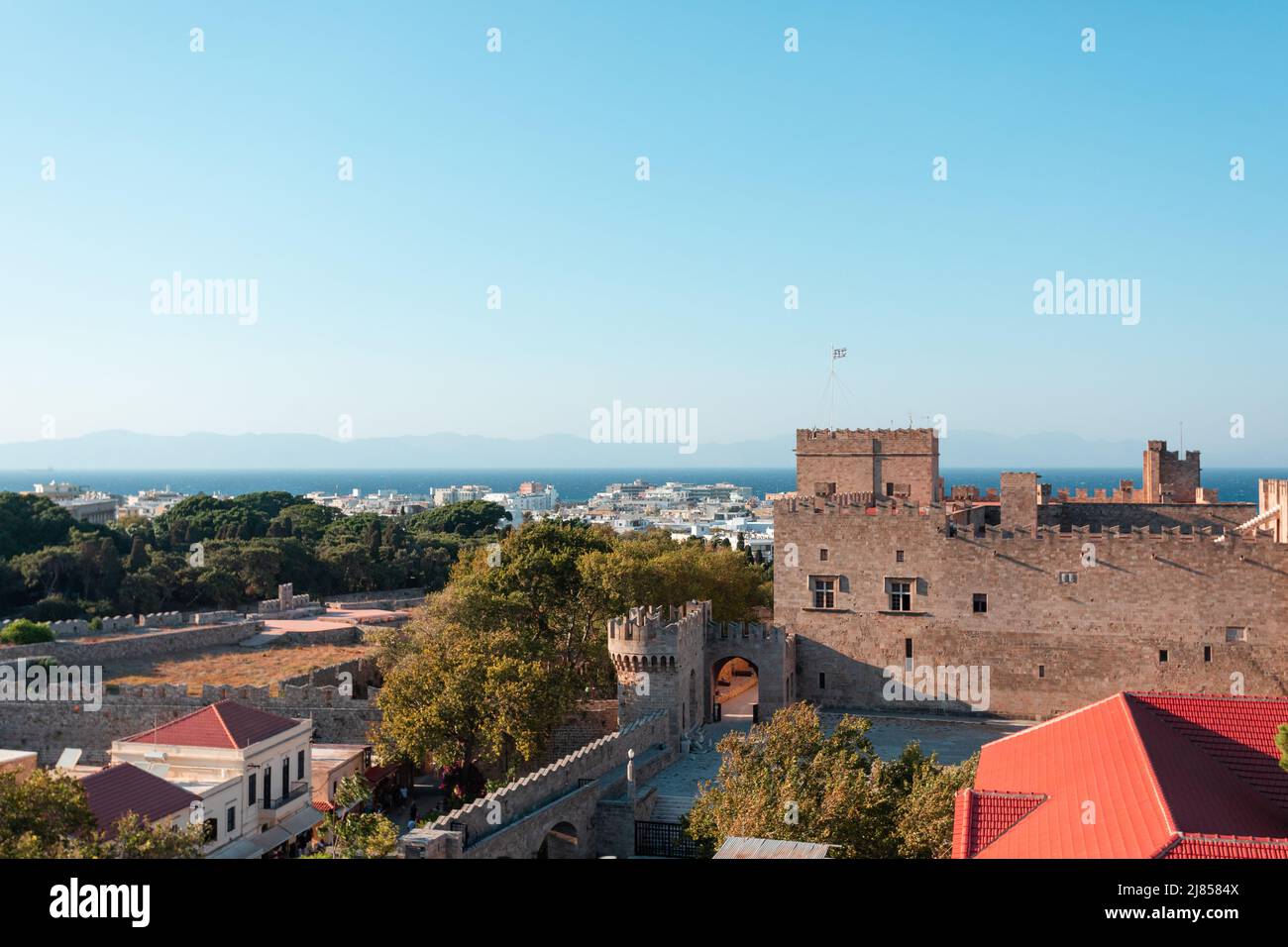 Rhodes city aerial panoramic hi-res stock photography and images - Alamy