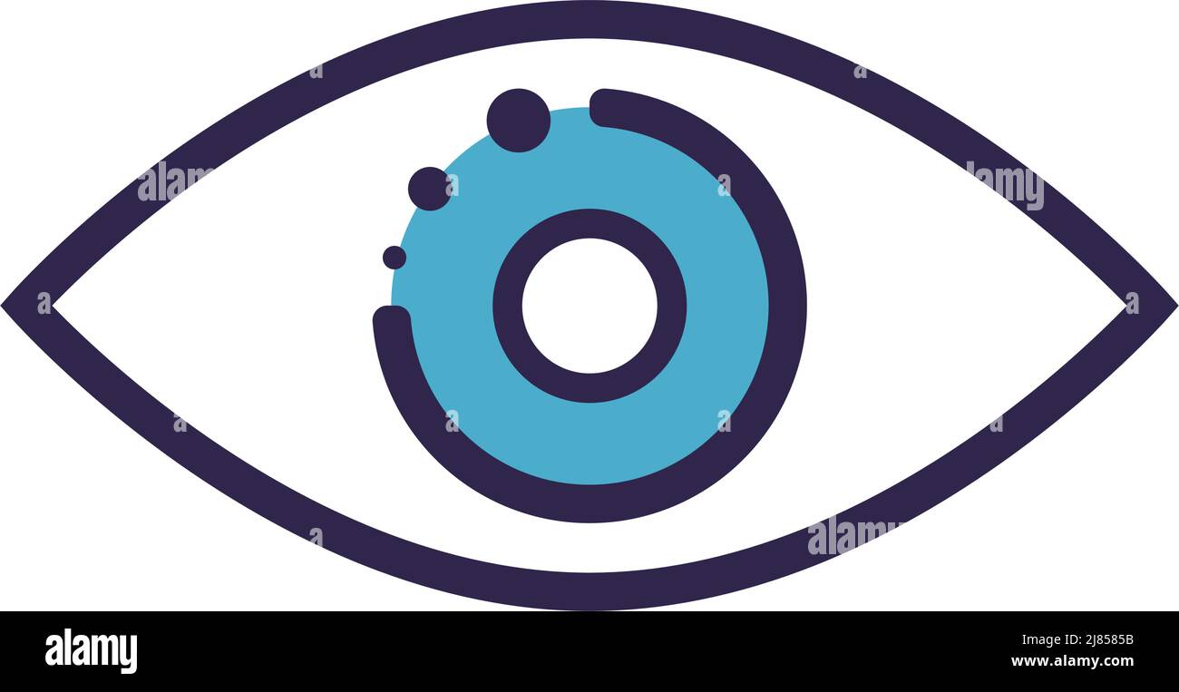 Blue eye icon. Simple vector. Editable vector Stock Vector Image & Art ...