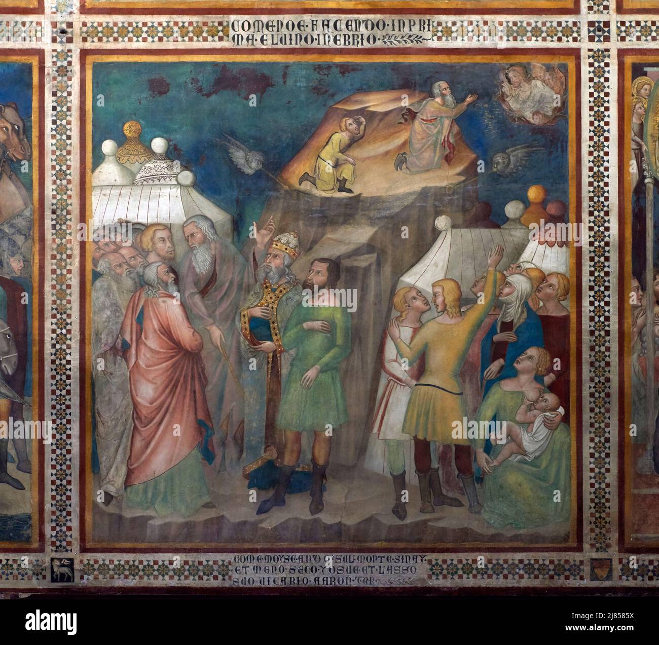 Mosè sul Monte Sinai - affresco - Bartolo di Fredi - 1367 - San ...