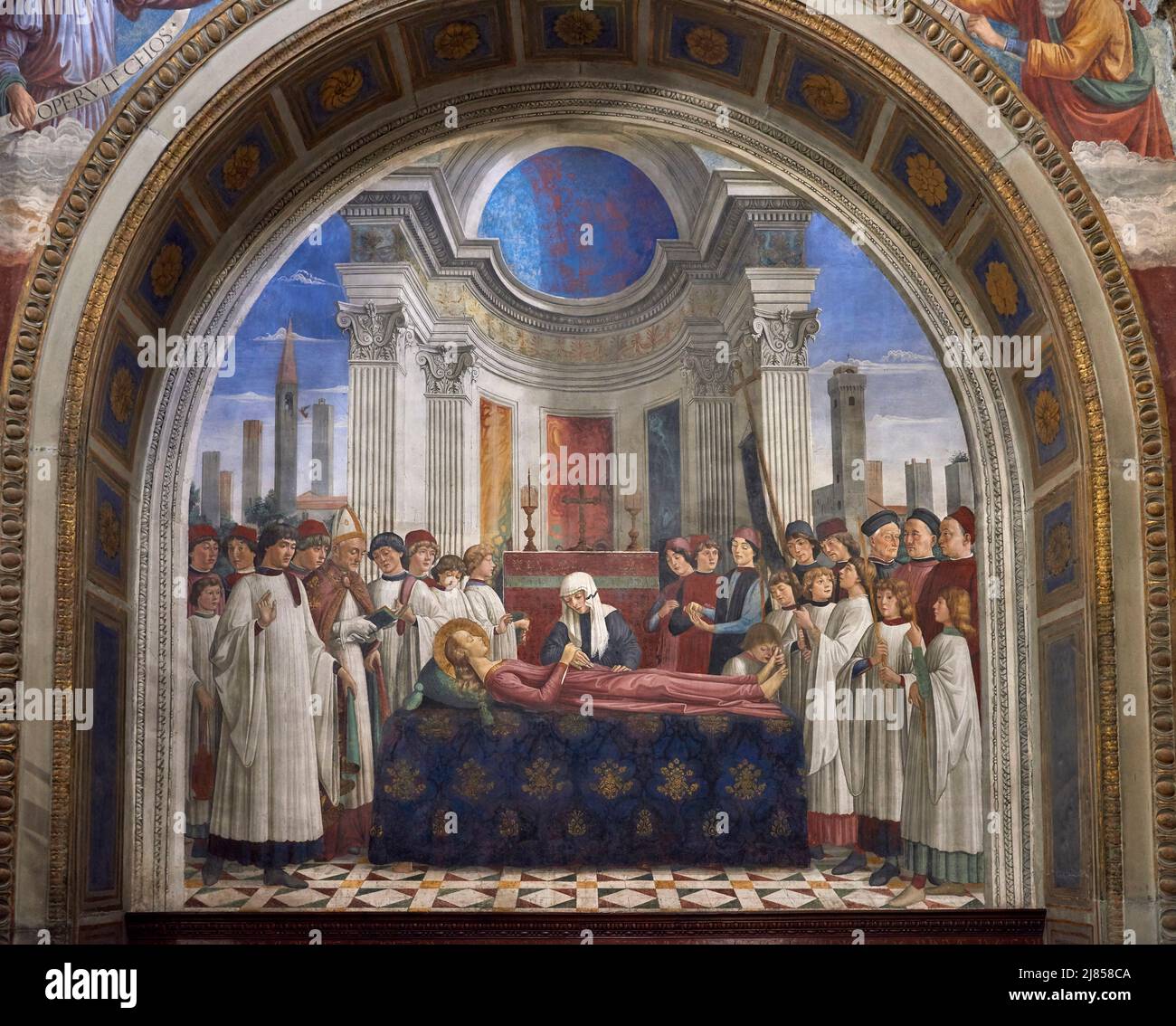 Le esequie di Santa Fina - affresco - Domenico Ghirlandaio - 1475 - San ...