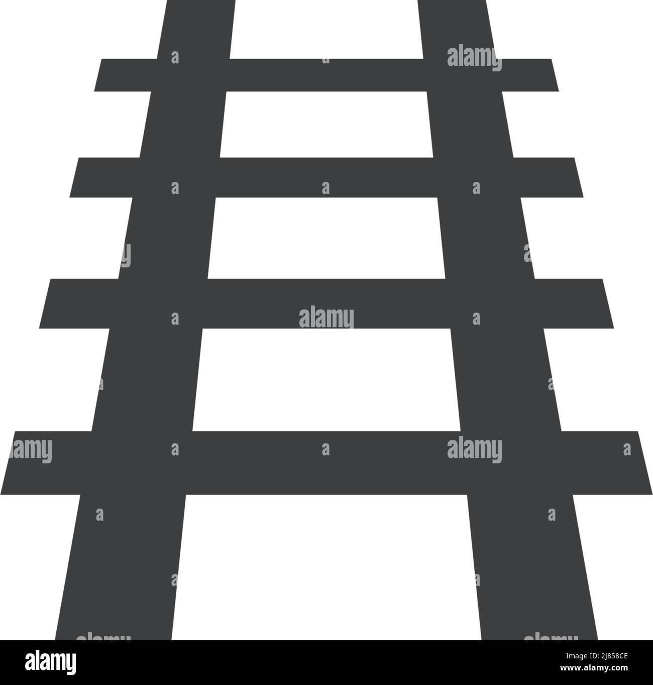 Black rail silhouette icon. Editable vector Stock Vector Image & Art ...