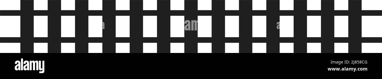 Rails and ladders silhouette icon. Editable vector Stock Vector Image ...