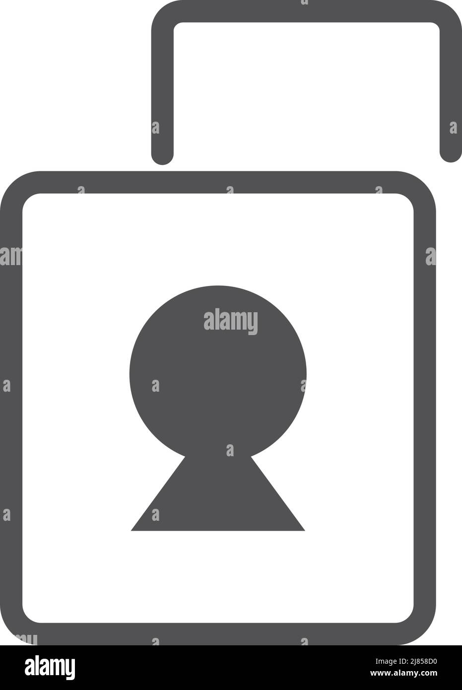 Unlock icon. Simple security vector. Editable vector Stock Vector Image ...