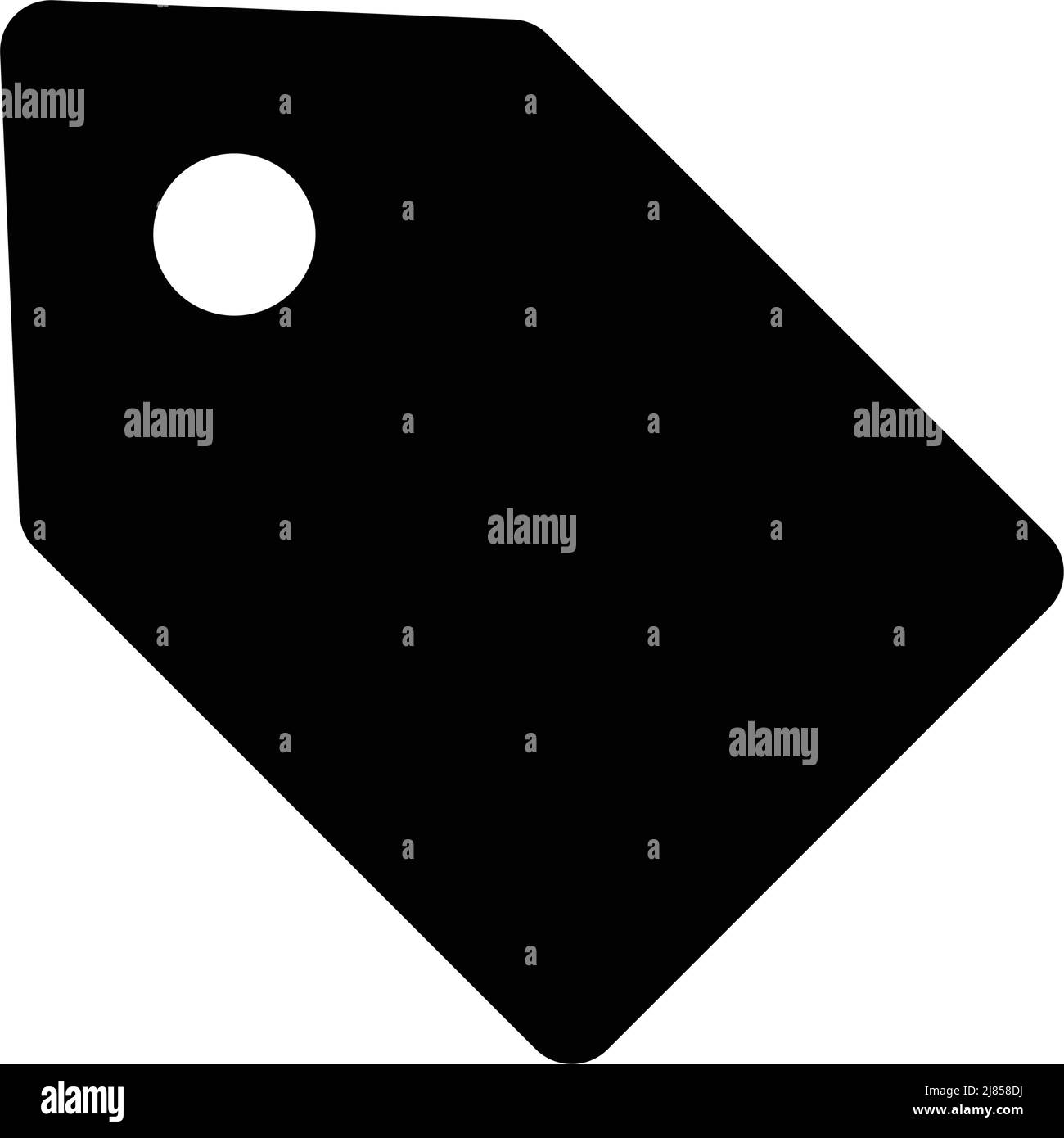 Black tag silhouette icon. Editable vector Stock Vector Image & Art - Alamy