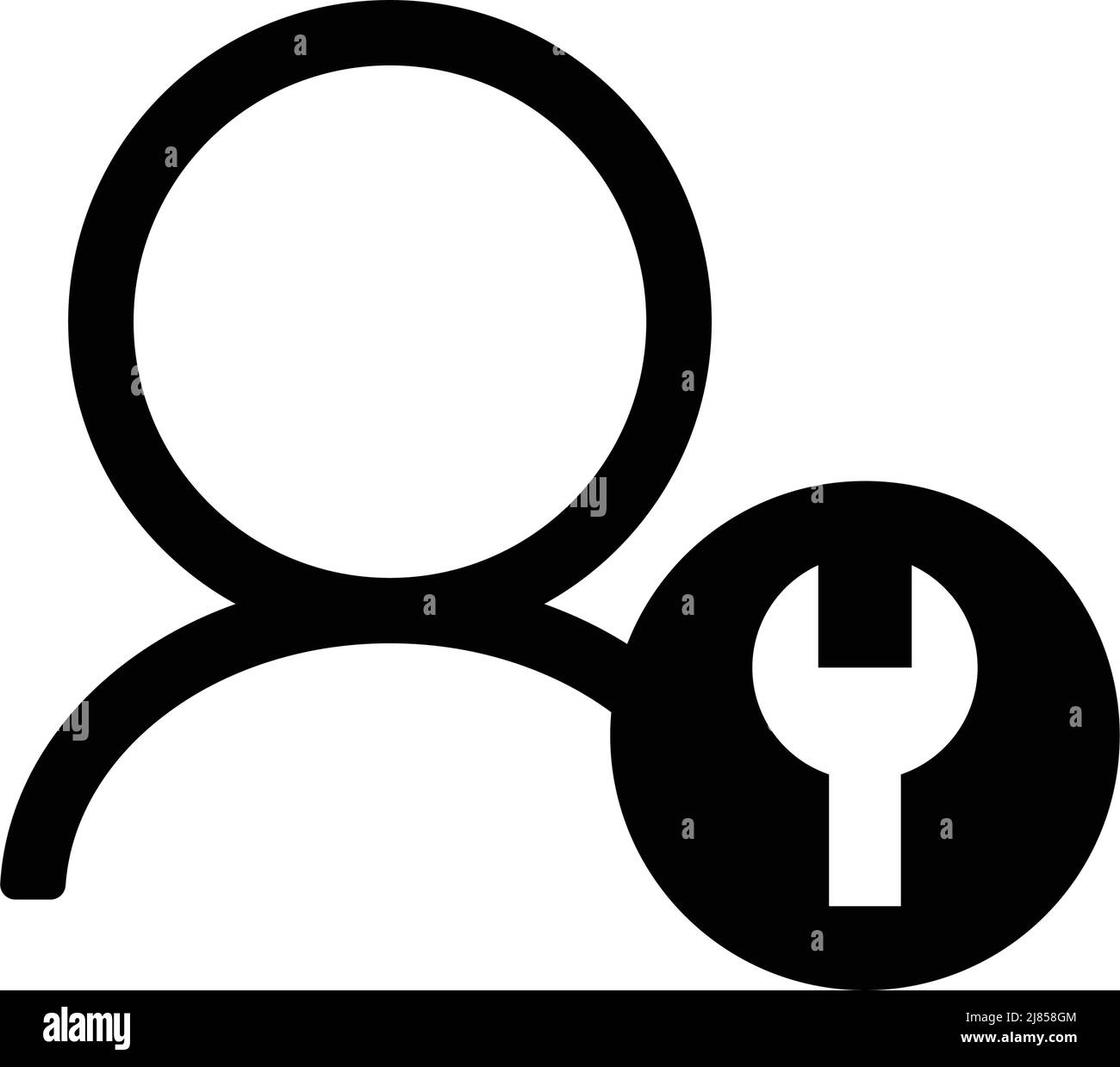 User icons and settings icons. Editable vector Stock Vector Image & Art ...