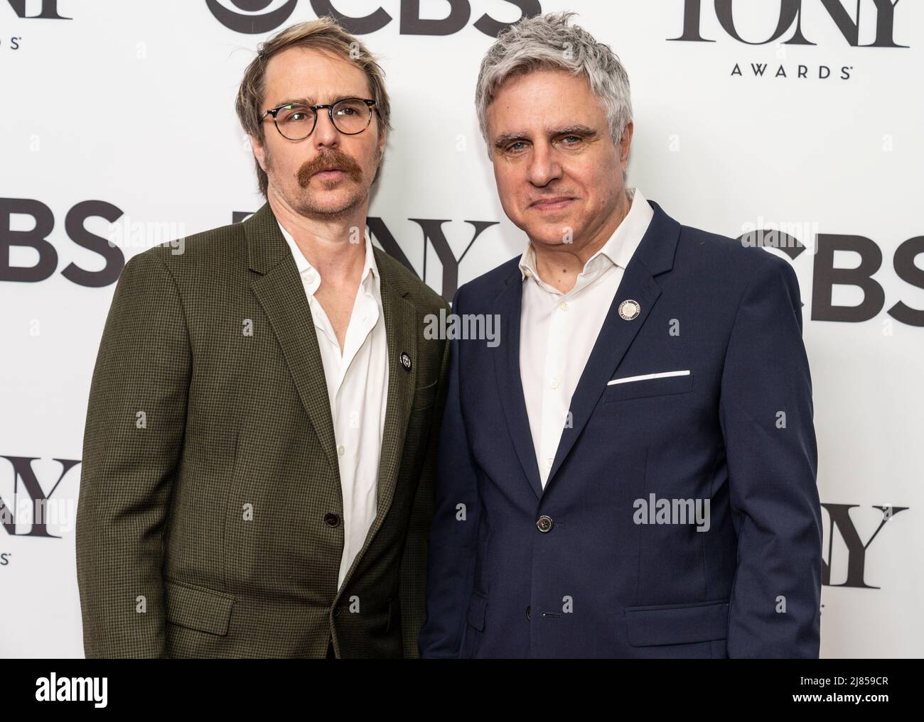New York, NY - May 12, 2022: Sam Rockwell and Neil Pepe nominees for ...