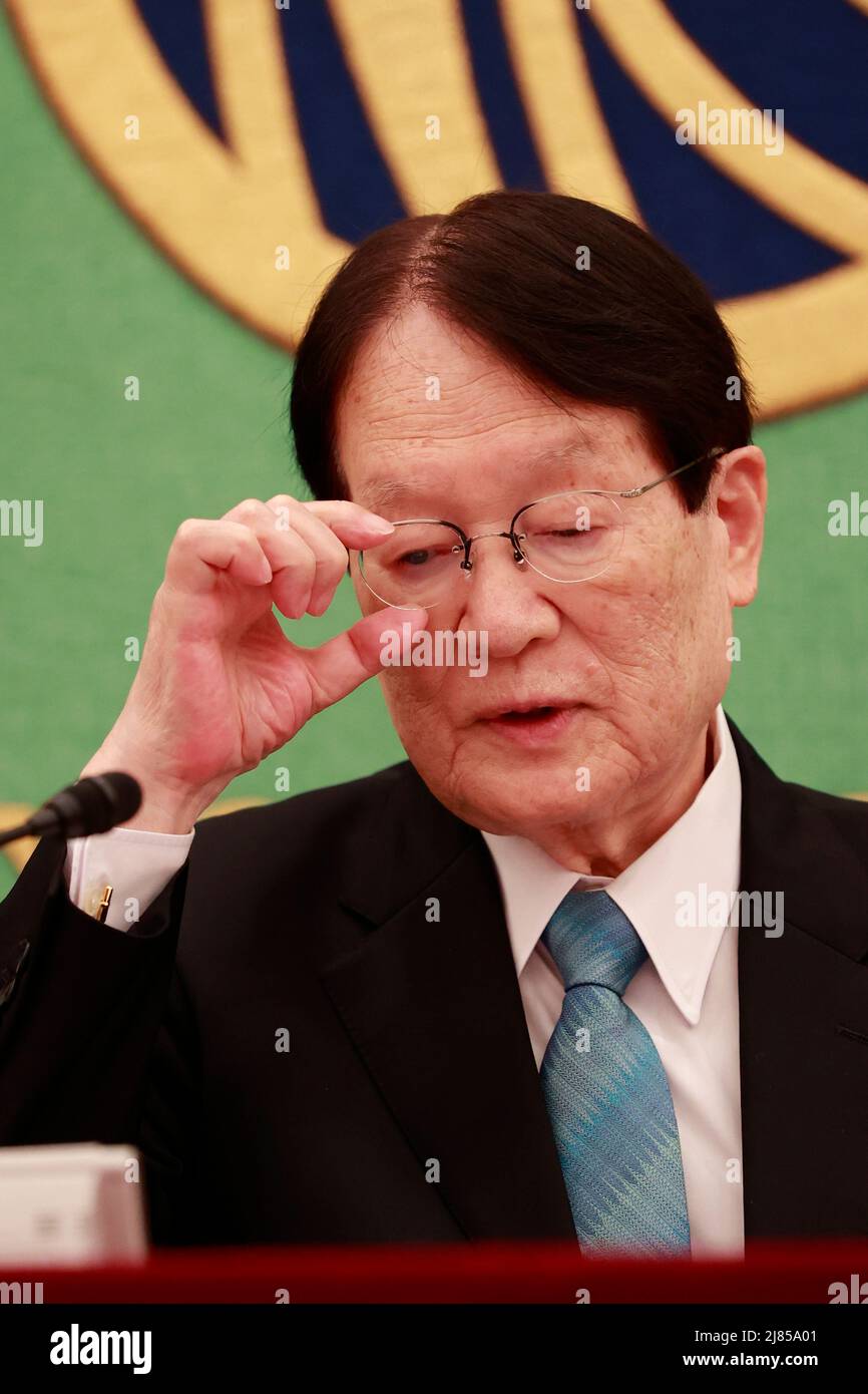 Tokyo, Japan. 13th May, 2022. Satoshi Morimoto Former Defense Minister ...