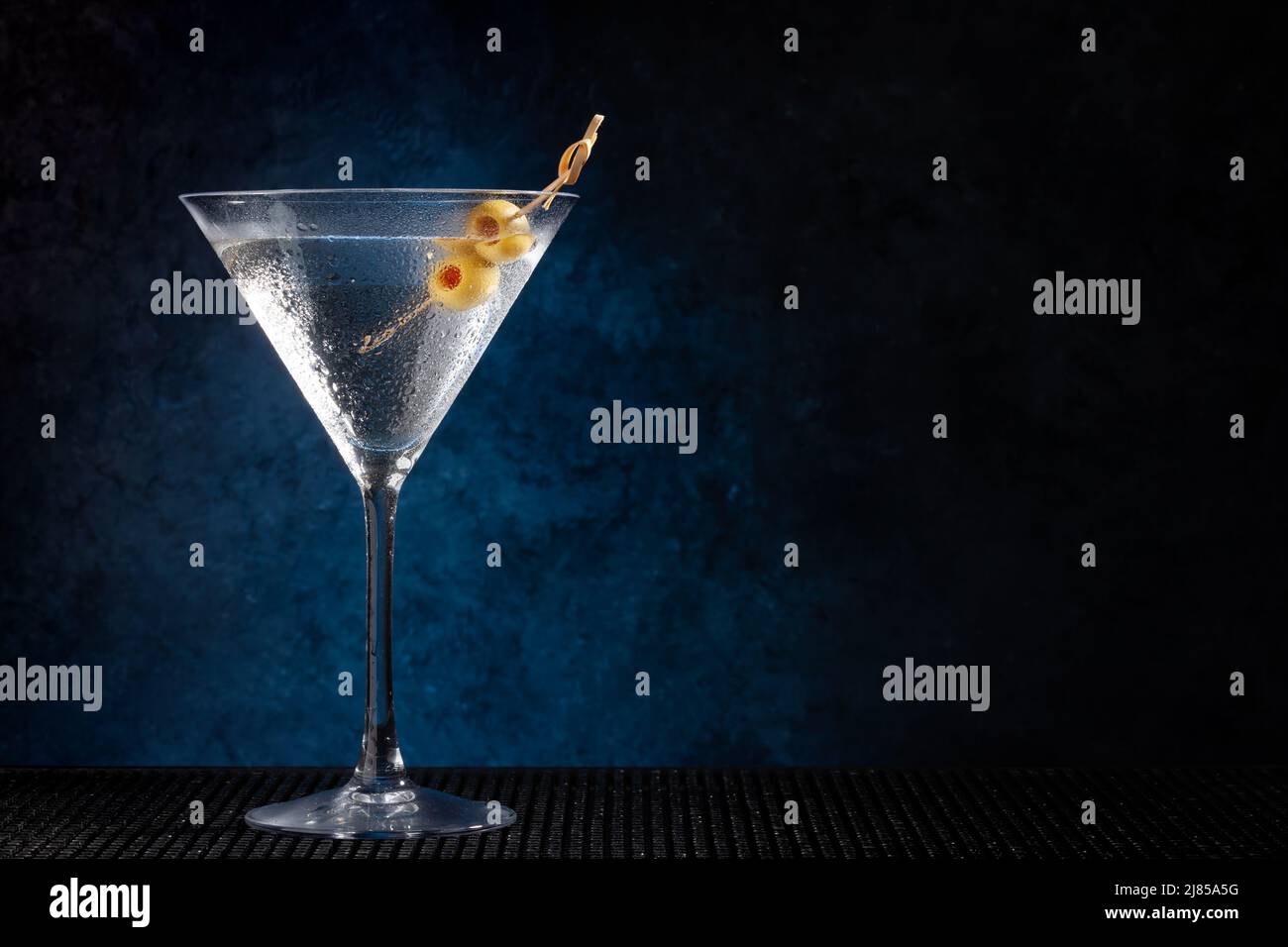 Martini cocktail on dark background with copy space Stock Photo - Alamy