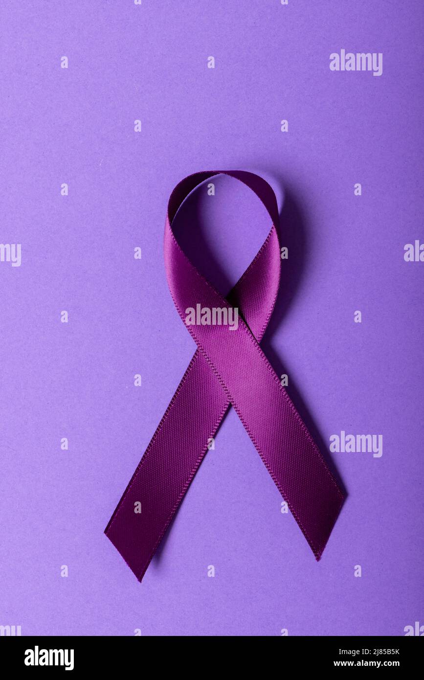 Purple Awareness Ribbon Background