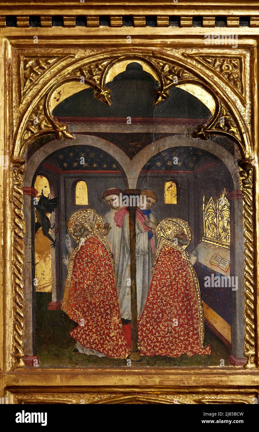 Episodio della vita di San Gimignano - tempera su tavola - Taddeo di Bartolo - 1401 - San ...