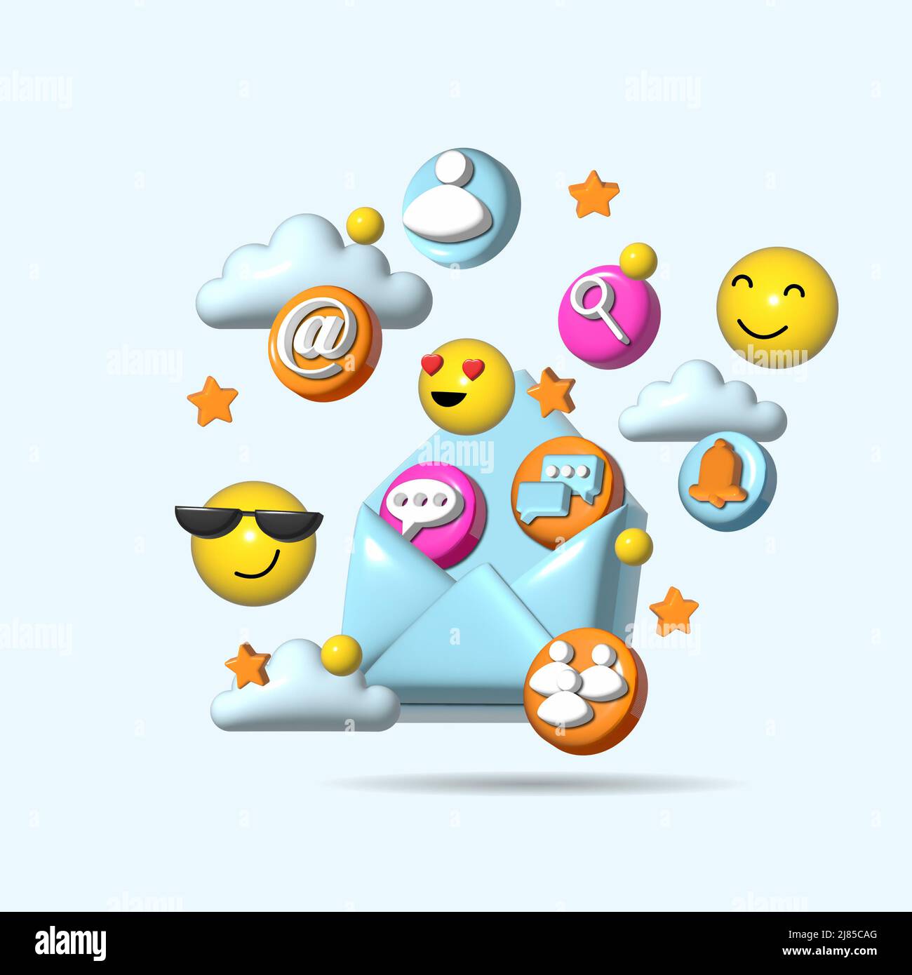 Emojis email hi-res stock photography and images - Alamy