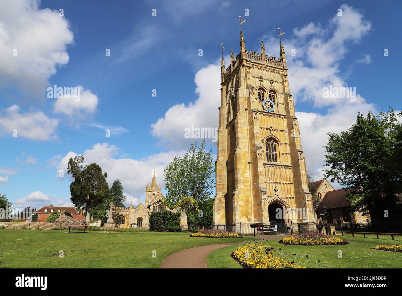 The Bell Tower of Evesham Abbey, built between 1531 and 1539 the only ...
