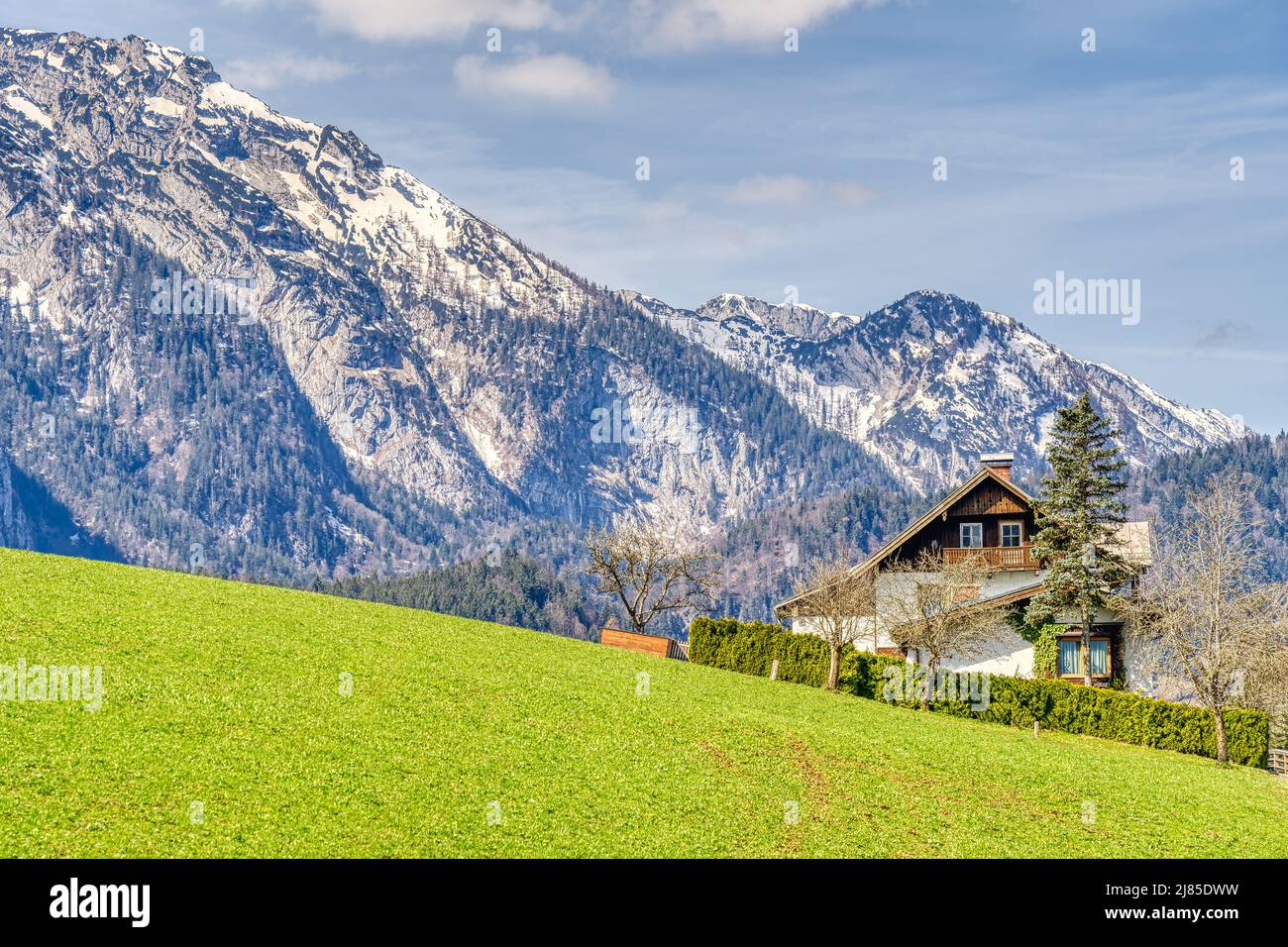 Austrian Alps near the Hohenwerfen Castle Stock Photo - Alamy