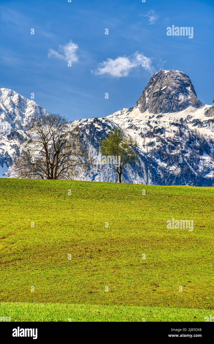 Austrian Alps near the Hohenwerfen Castle Stock Photo - Alamy