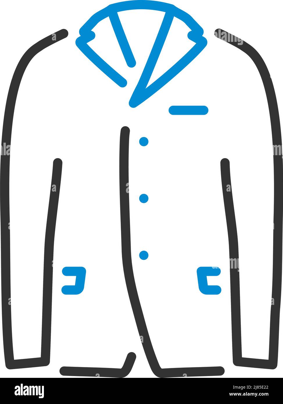 Business Suit Icon. Editable Bold Outline With Color Fill Design ...