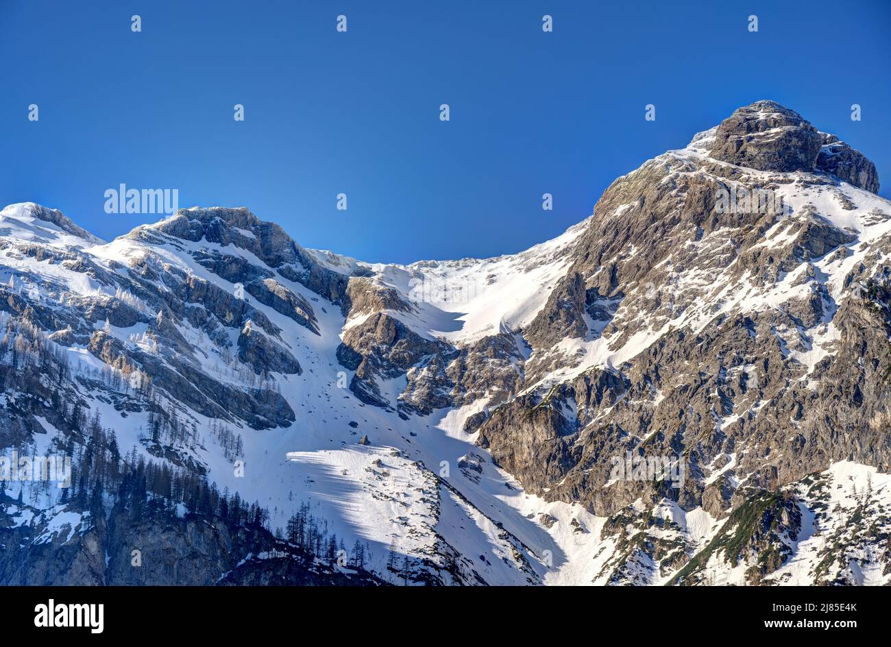 Austrian Alps near the Hohenwerfen Castle Stock Photo - Alamy
