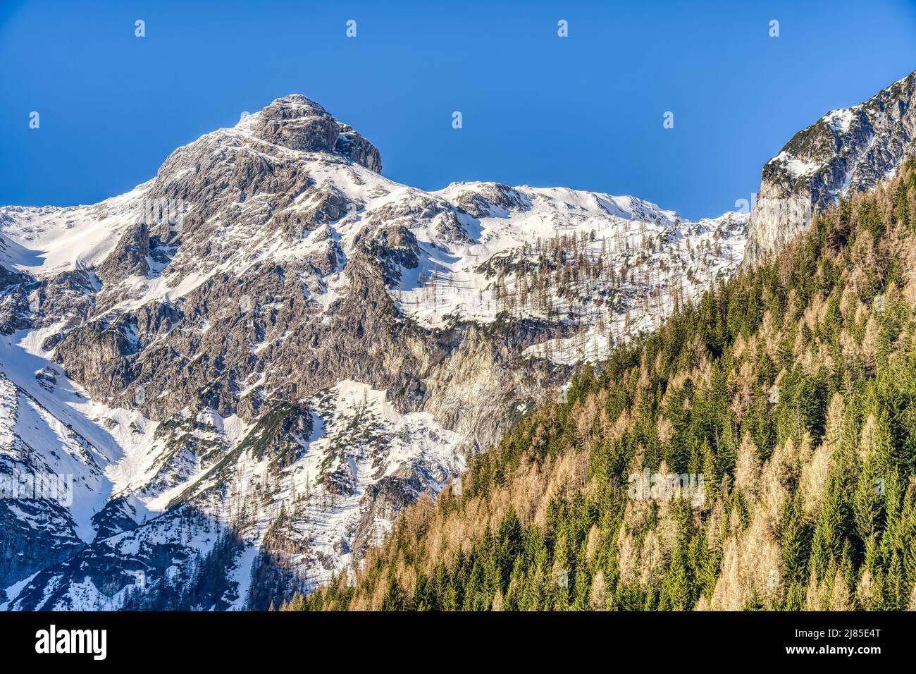 Austrian Alps near the Hohenwerfen Castle Stock Photo - Alamy