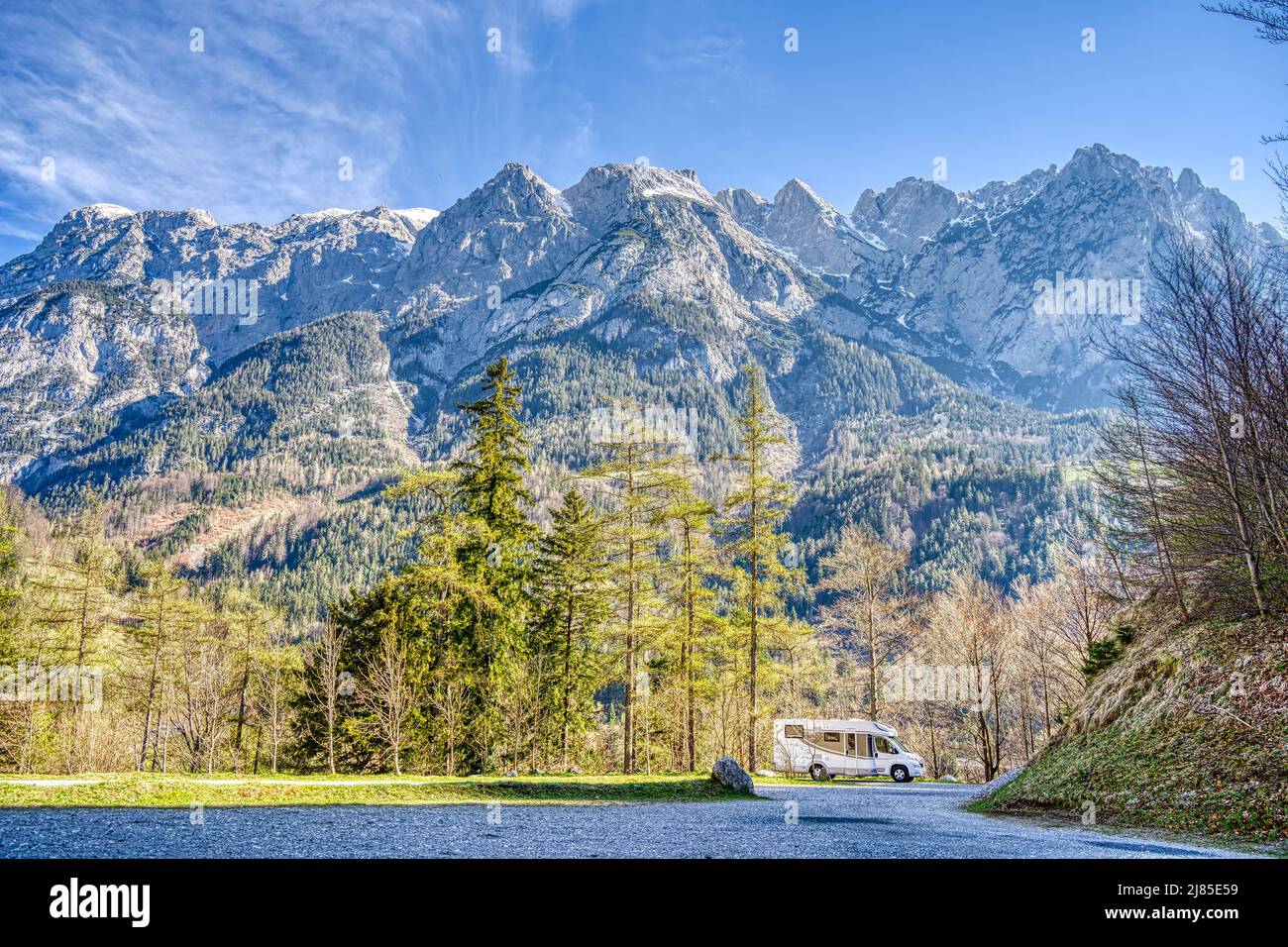 Austrian Alps near the Hohenwerfen Castle Stock Photo - Alamy