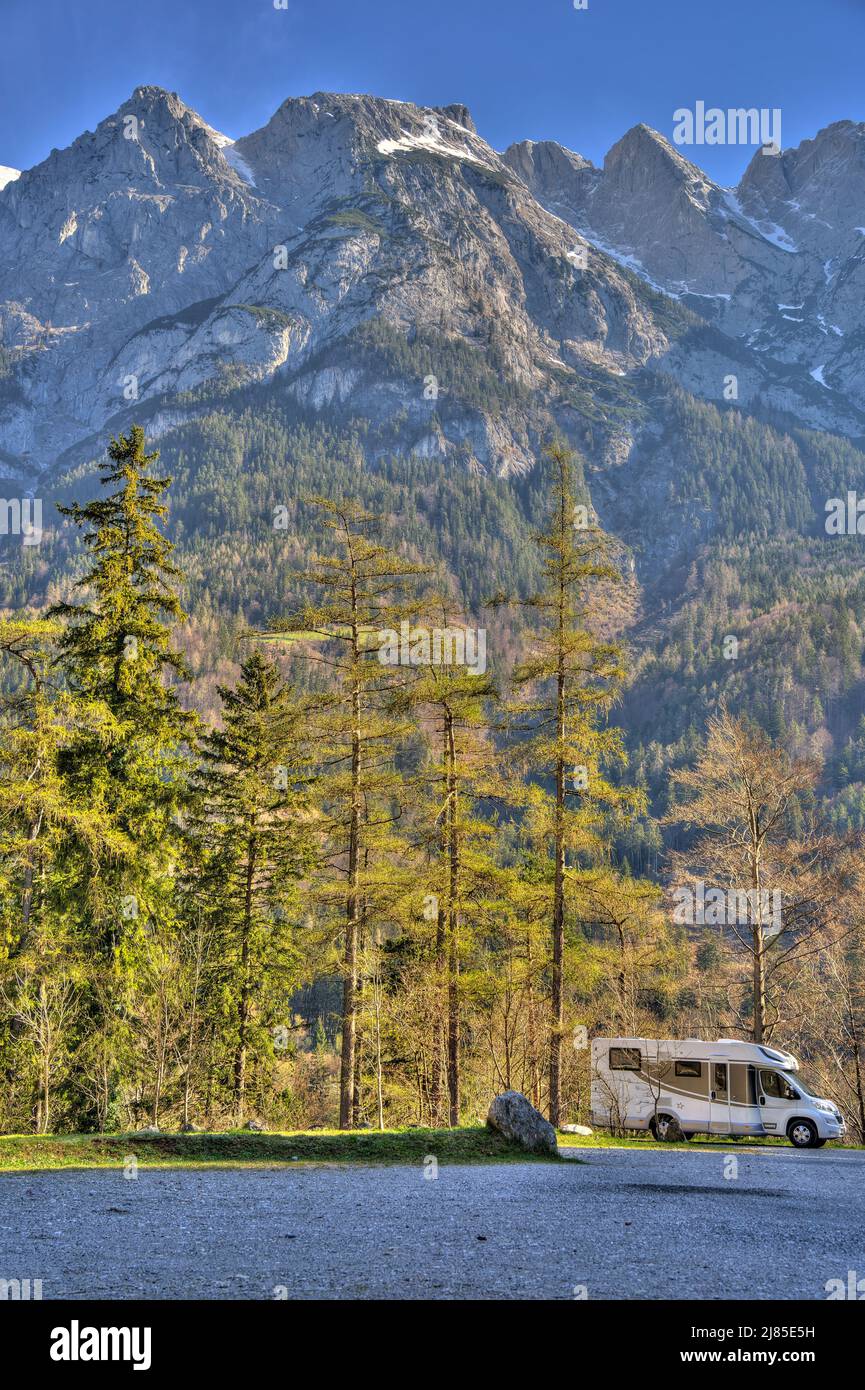 Austrian Alps near the Hohenwerfen Castle Stock Photo - Alamy