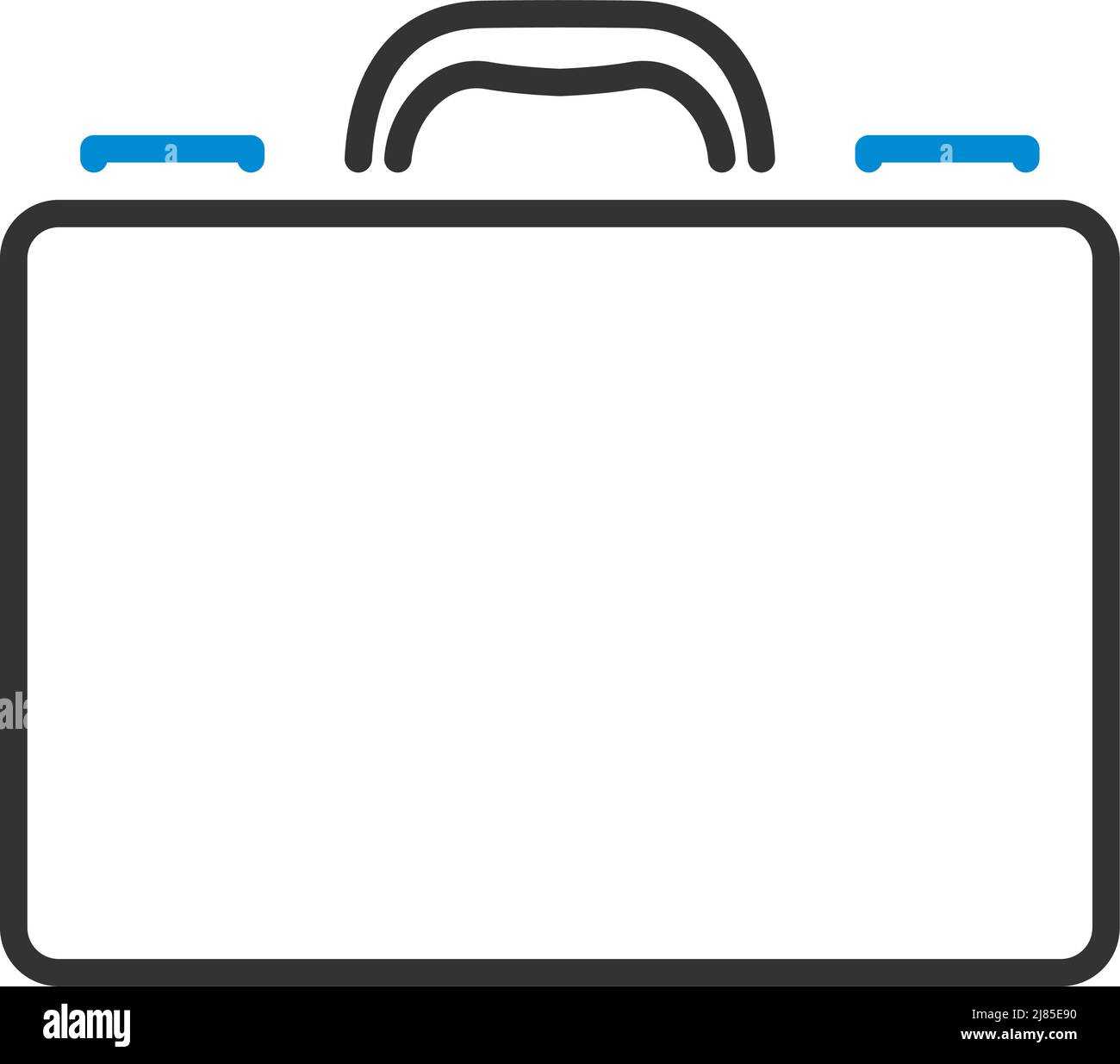 Business Briefcase Icon. Editable Bold Outline With Color Fill Design ...