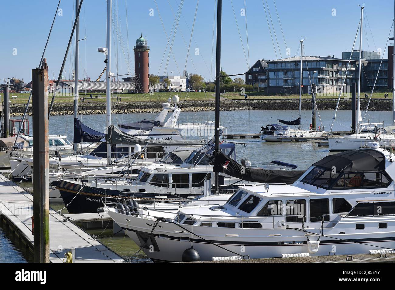 Maritim,Nordsee, North Sea, Cuxhaven, Meer, Harbour, Hafen,Yacht ...