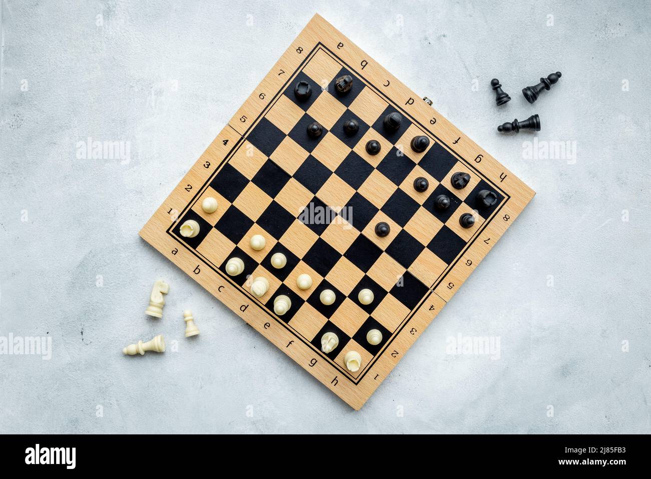 Chess board game as idea of business strategy and teamwork Stock Photo ...
