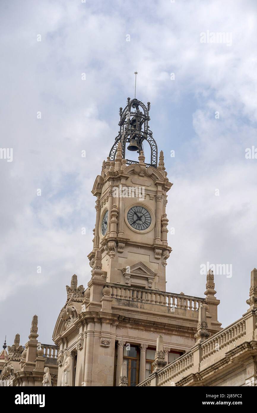 Valencia historic town hall famous building Stock Photo - Alamy
