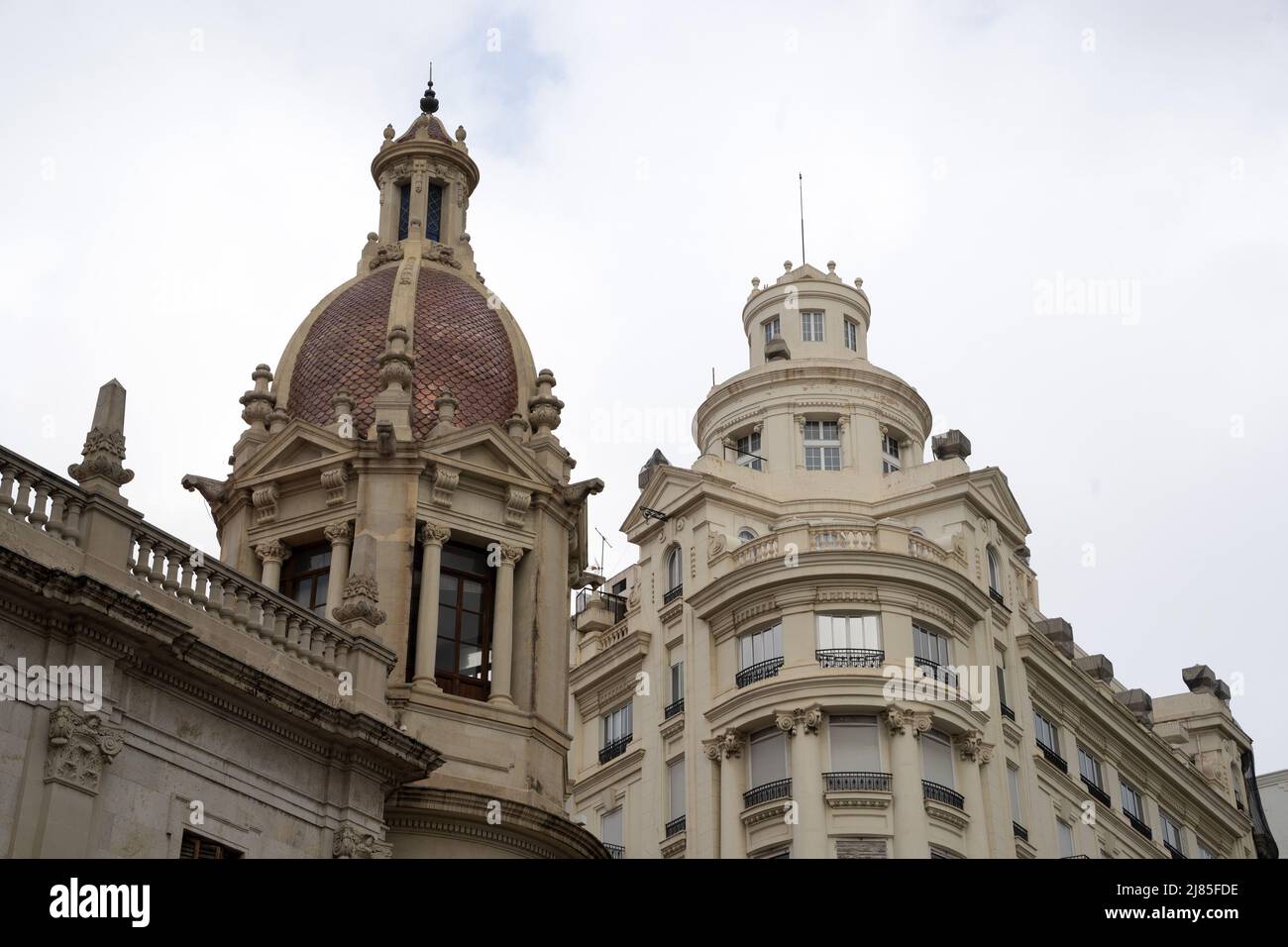 Valencia historic town hall famous building Stock Photo - Alamy