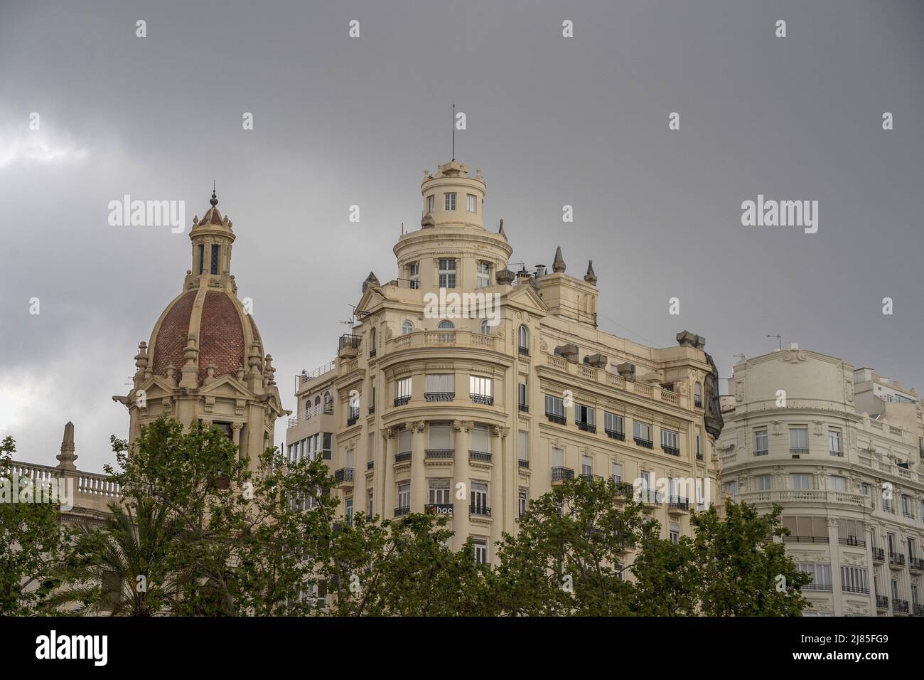 Valencia historic town hall famous building Stock Photo - Alamy