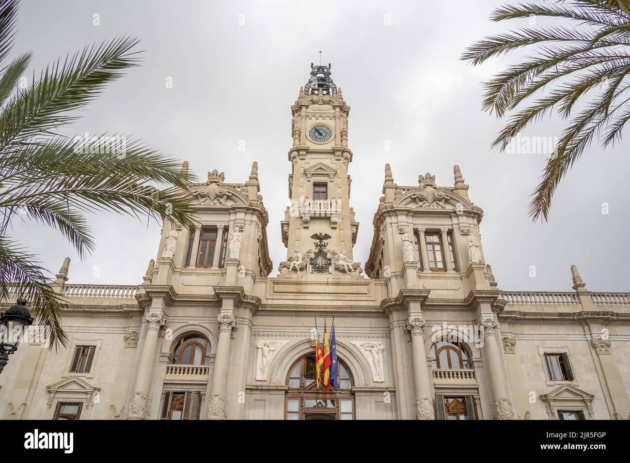 Valencia historic town hall famous building Stock Photo - Alamy