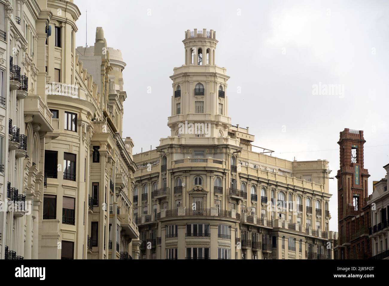 Valencia historic town hall famous building Stock Photo - Alamy