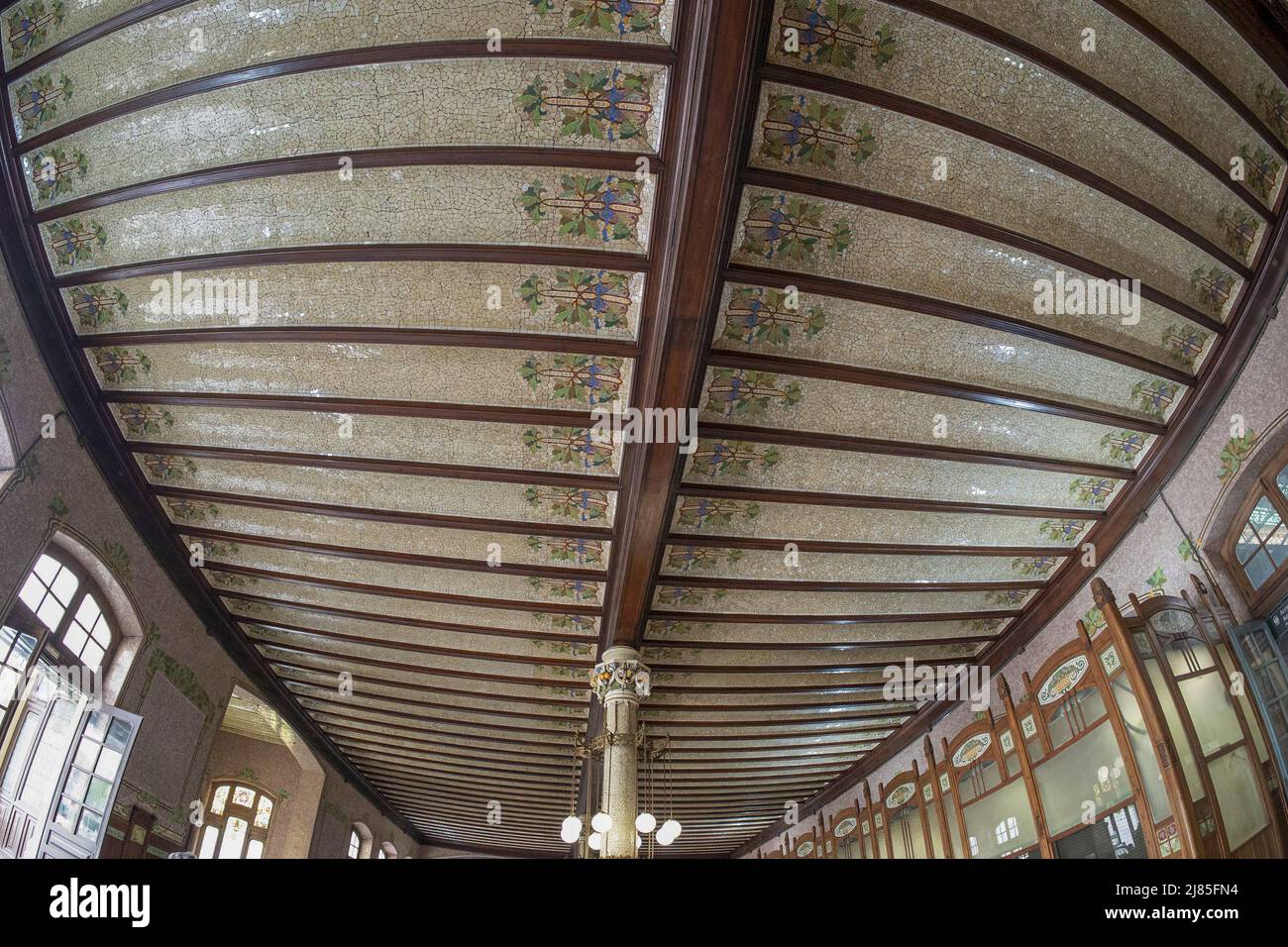 Valencia spain old station historic building Stock Photo - Alamy