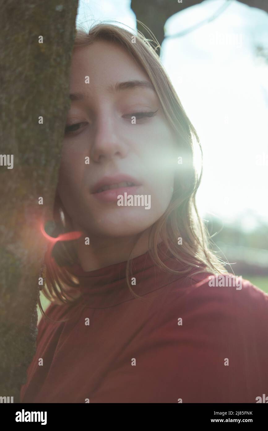 Long hair closeup backlight hi-res stock photography and images - Alamy