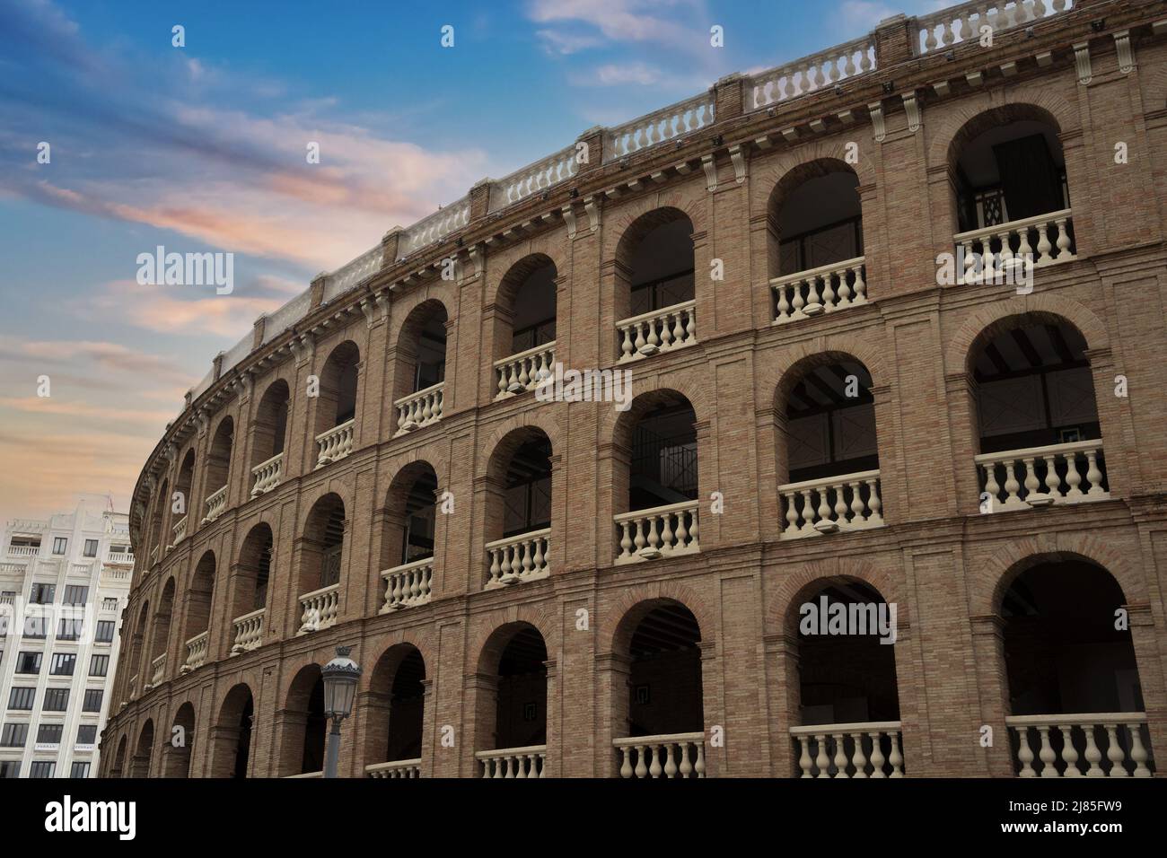 Valencia Spain bull fight arena bullring plaza de toros Stock Photo - Alamy