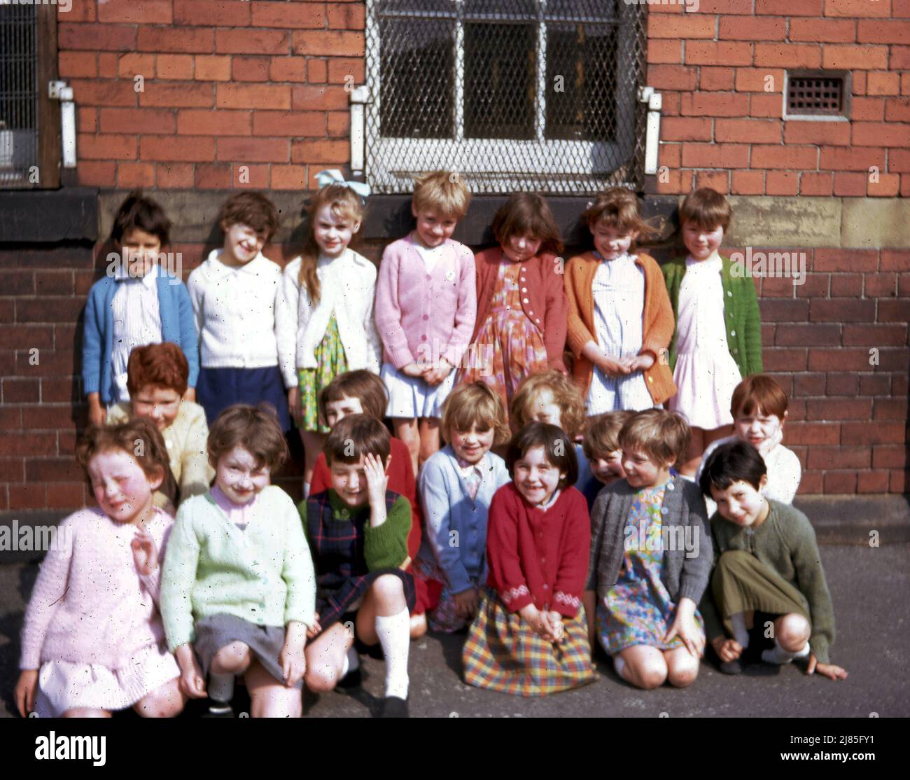 UK School Life in the 1960's A group of girls posing in 1968 Photo by ...